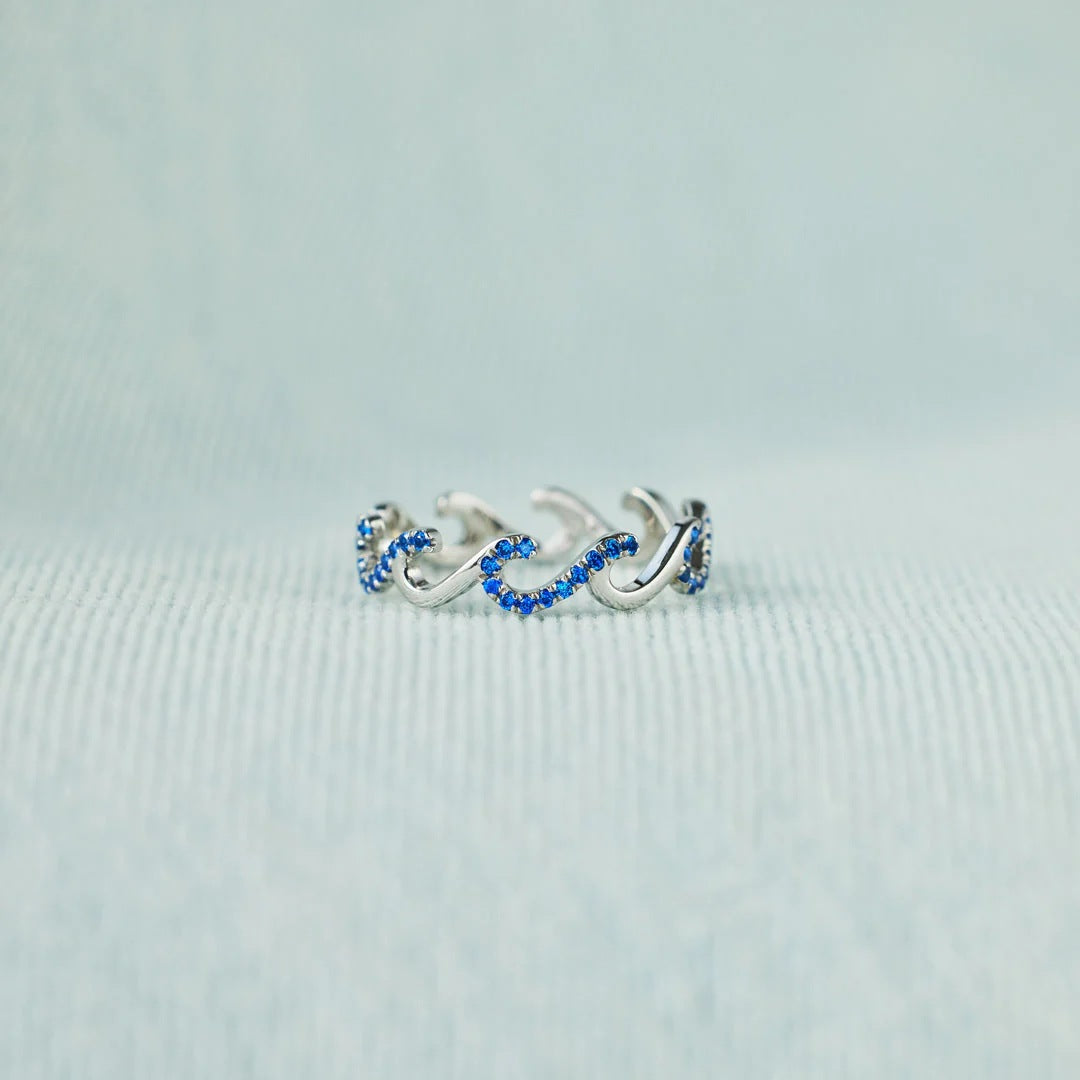 Dainty Sea Wave Stacking Ring – Perimade & Co.