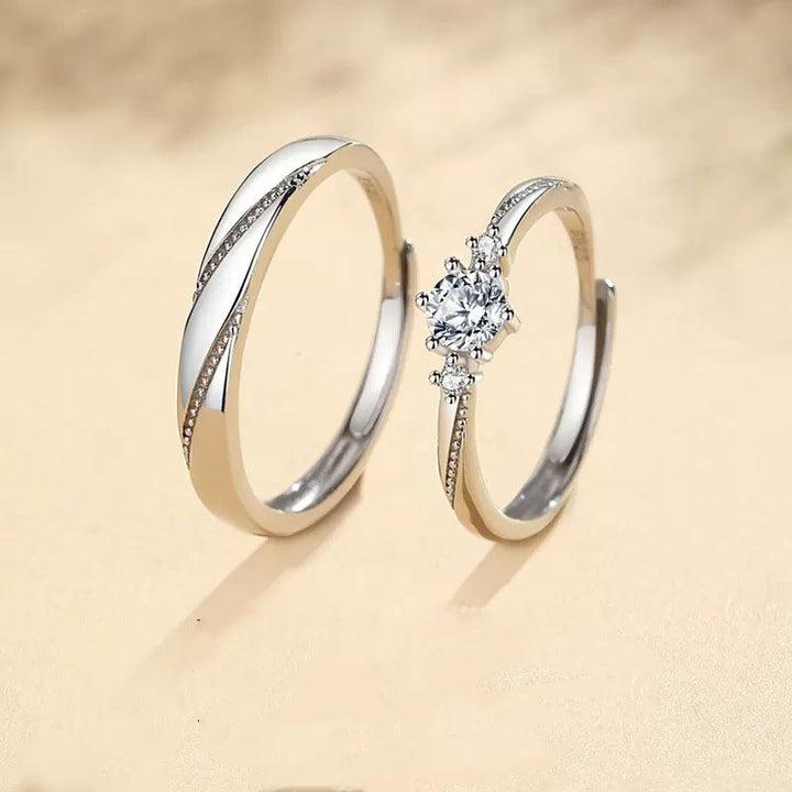 Minimalist Couple Matching Stacking Ring – Perimade & Co.