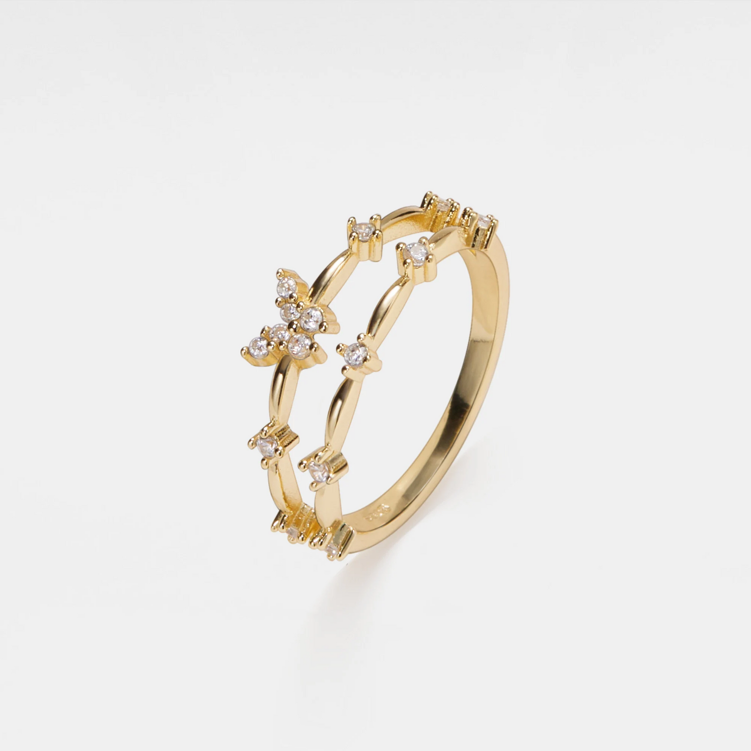 Double Row Butterfly Stacking Ring – Perimade & Co.