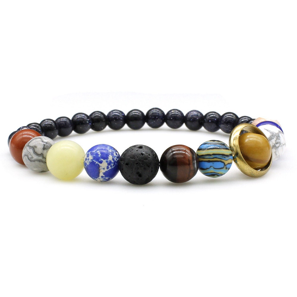 Sun Moon Star Solar System Bead Bracelet – Perimade & Co.